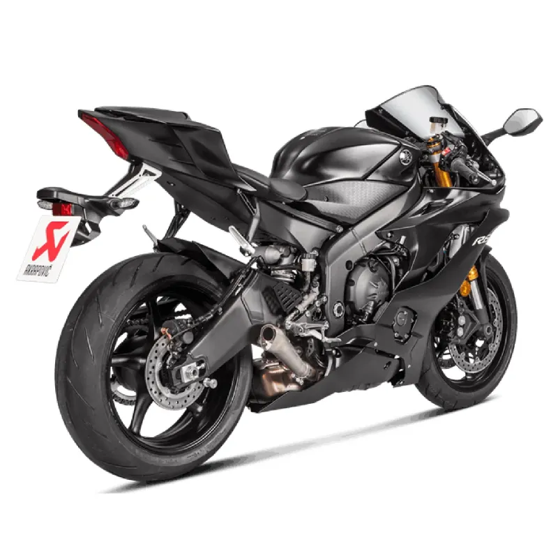 Akrapovic Yamaha Yzf R6 Terminale Di Scarico Megaphone Line Titanio Moto